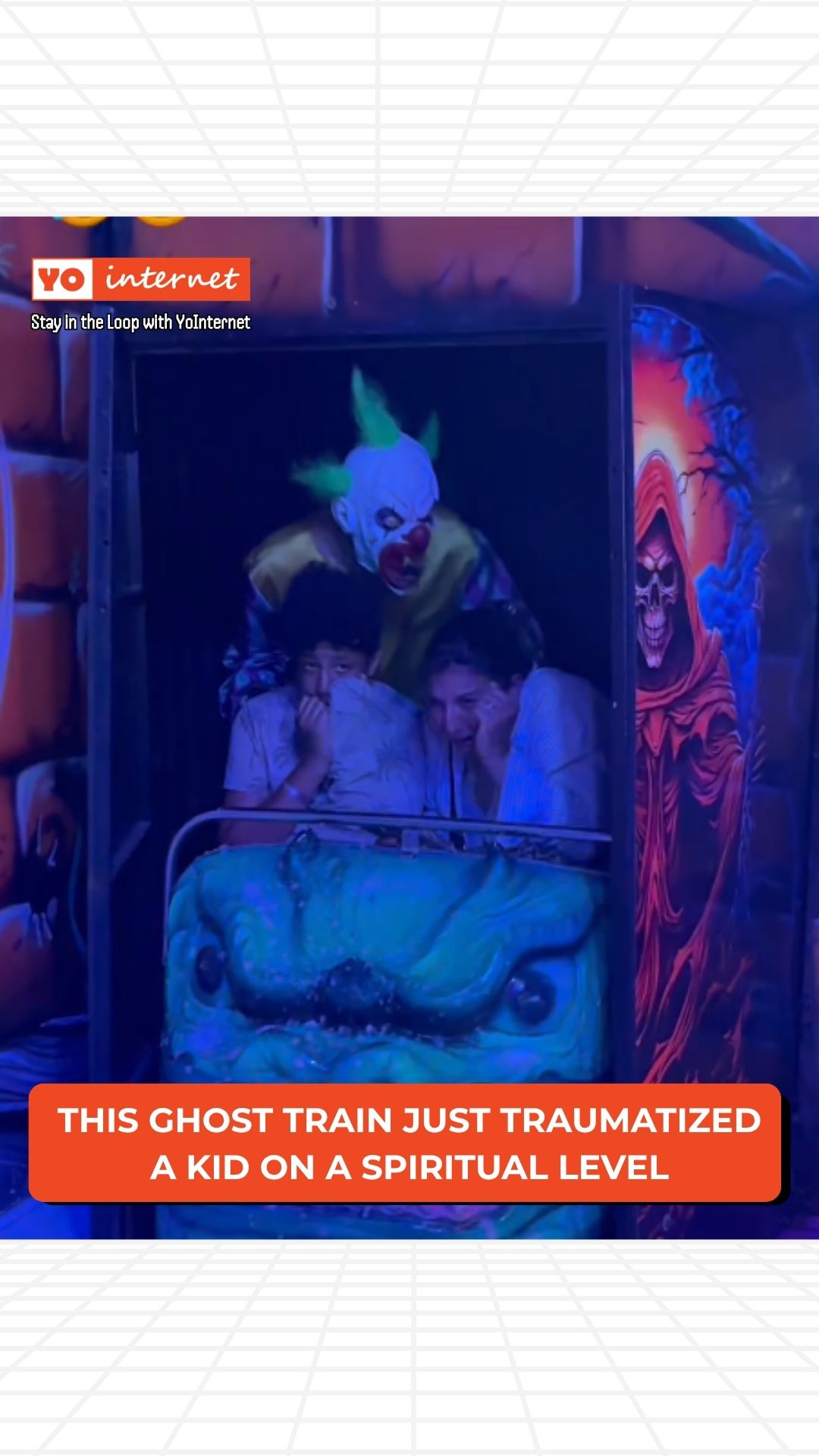 Ghost train ride leaves little boy terrified and sprinting away