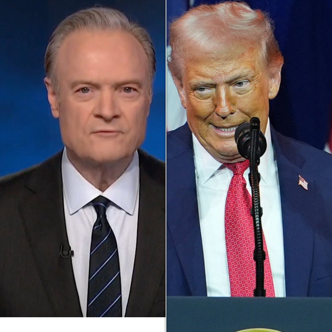 Lawrence O’Donnell flips Trump’s middle finger moment into a mocking ...