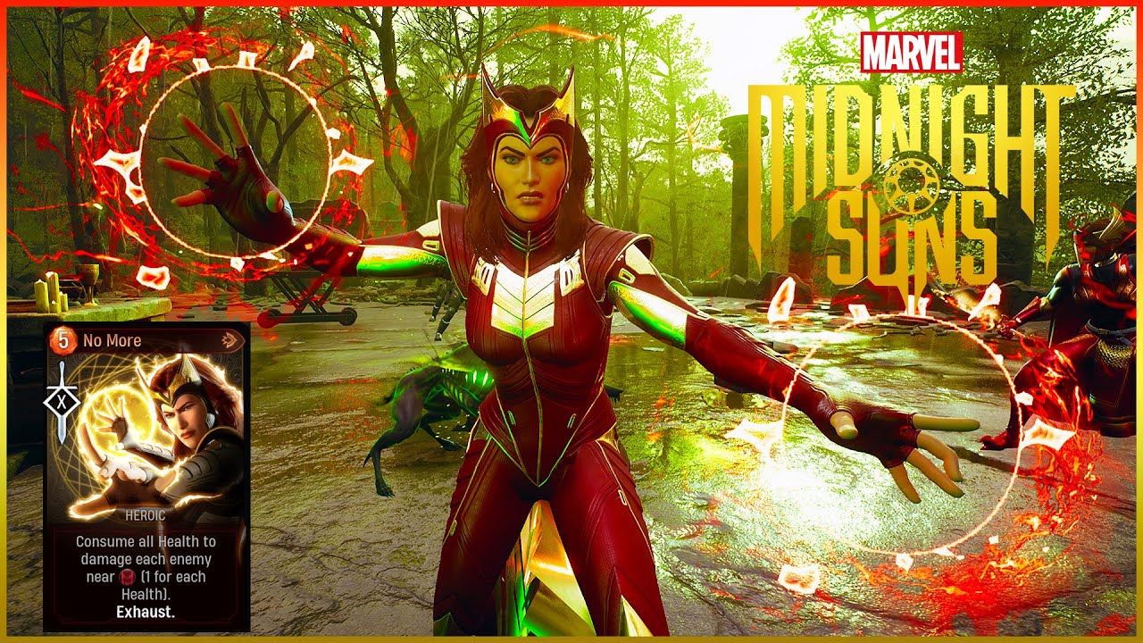 Marvel's Midnight Suns Scarlet Witch Midnight Suns suit unlocked (Witch ...