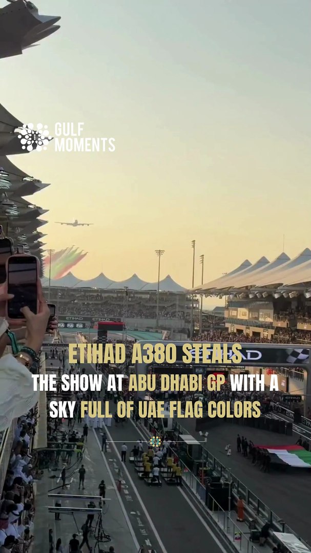 Watch: Etihad A380 steals the show at Abu Dhabi GP with a sky full of ...