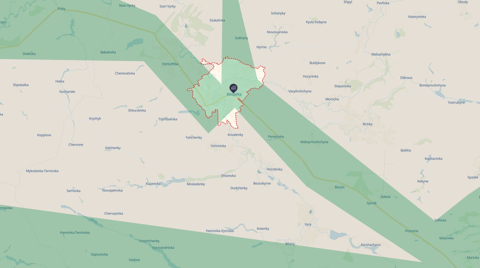 Russians drop guided aerial bomb on central Bilopillia in Sumy Oblast ...