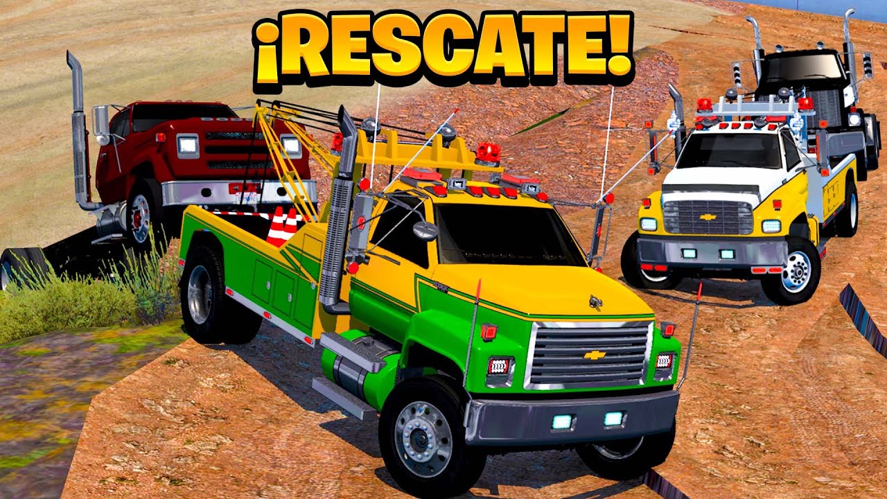 ¡Increíble rescate a camión atascado! | American Truck Simulator