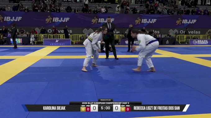 Rebecca Liszt De Freitas Dos San vs Karolina Siejak 2026 European Jiu ...