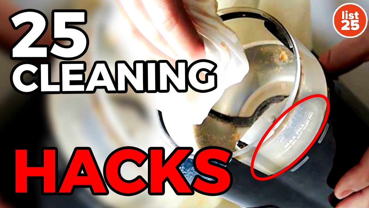 25 genius cleaning hacks that actually work