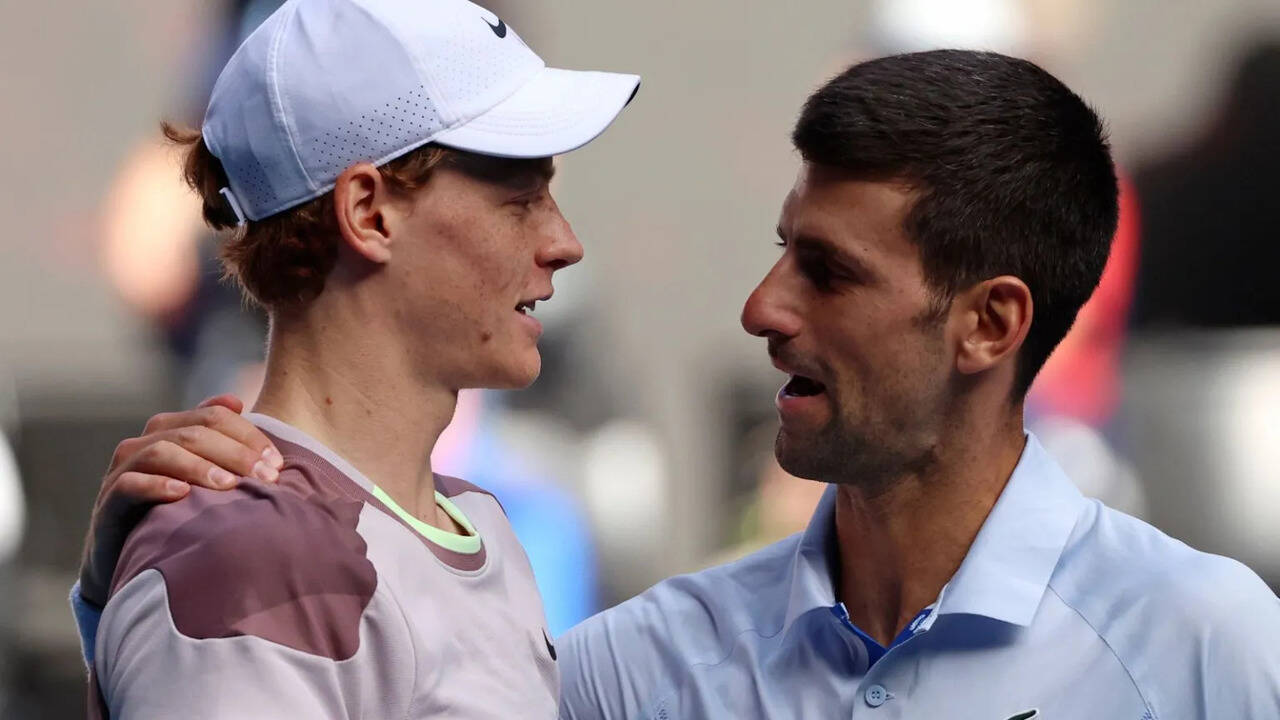 Australian Open 2025: Sinner set to face Djokovic in SF, Alcaraz in ...