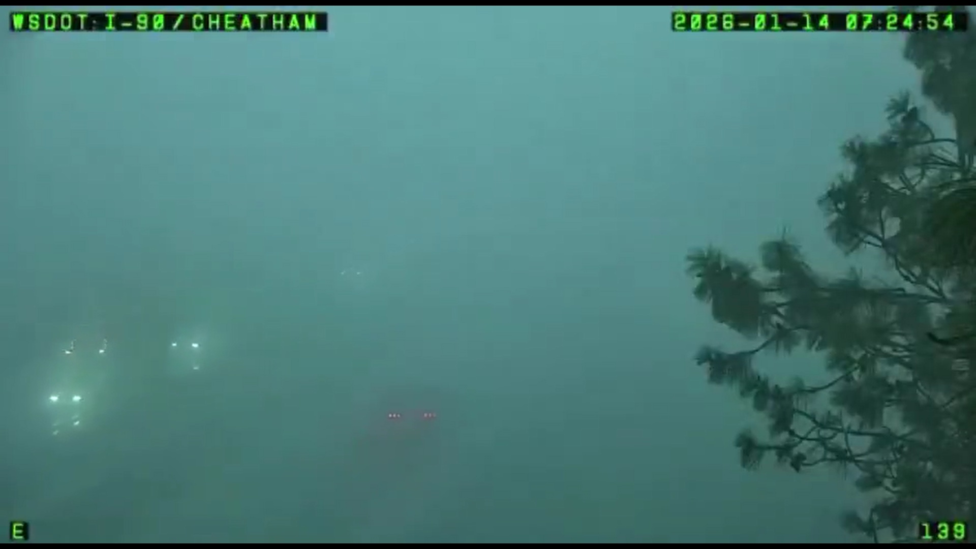 Footage shows incredibly dense fog on Washington interstate