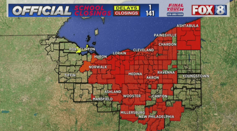 List: Cleveland, Akron, 550+ more schools closed