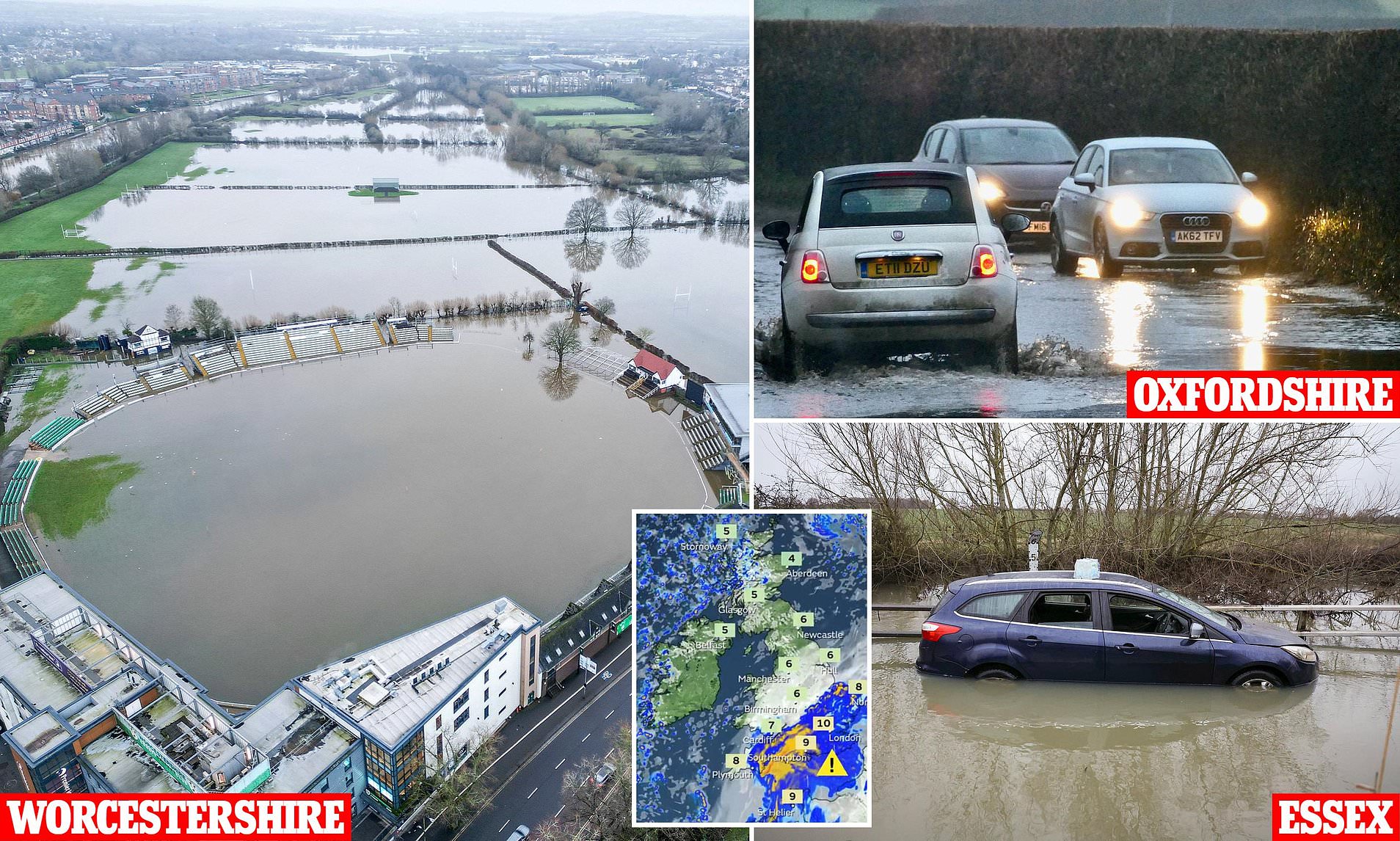 Britain on flood alert after Storm Goretti: More than half a month's ...