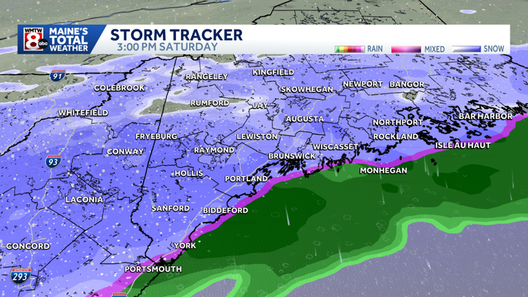 Windy and cold in Maine Friday with some weekend snow