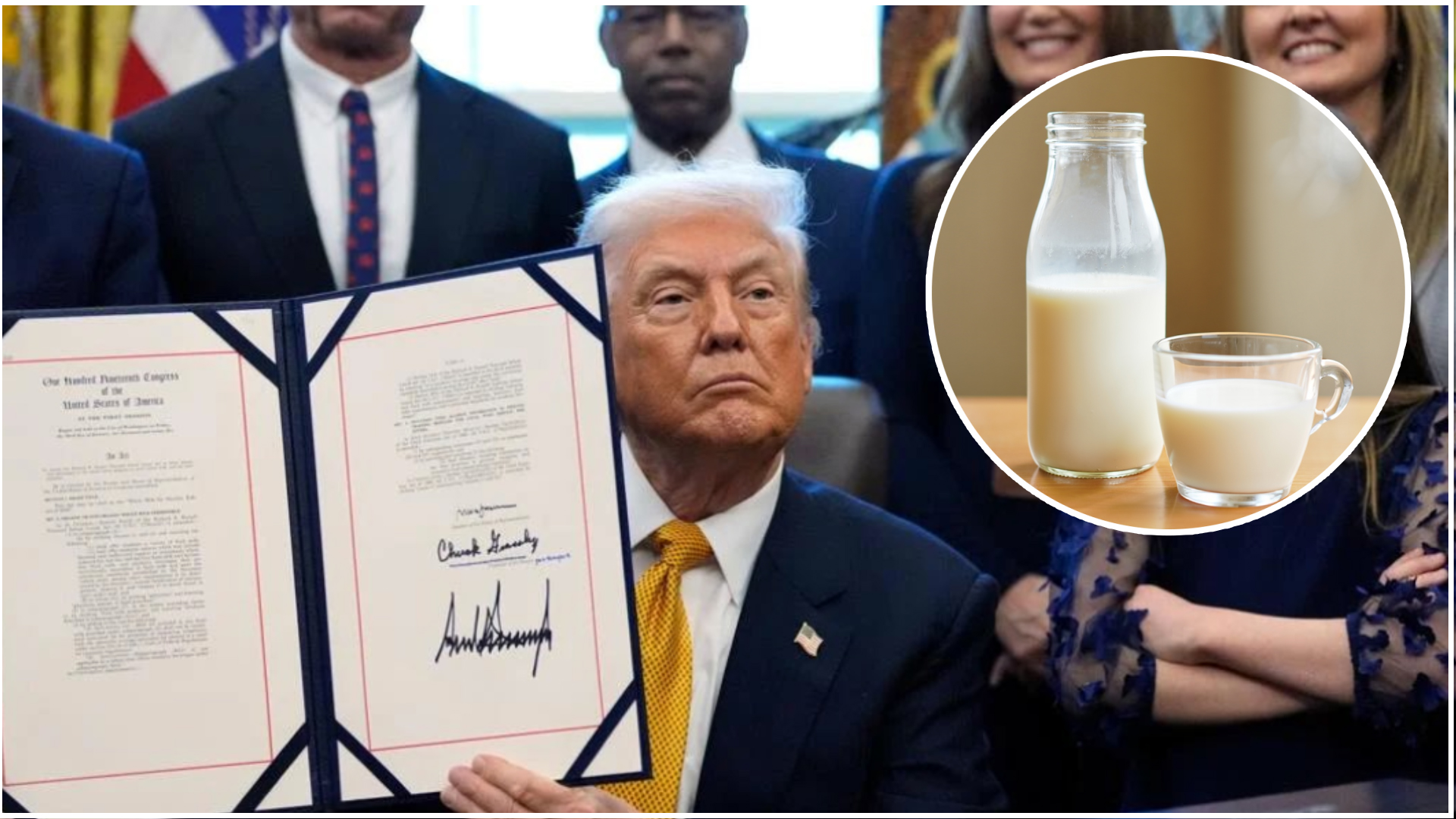 Fox News abruptly breaks from Trump's live coverage of 'beautiful milk ...