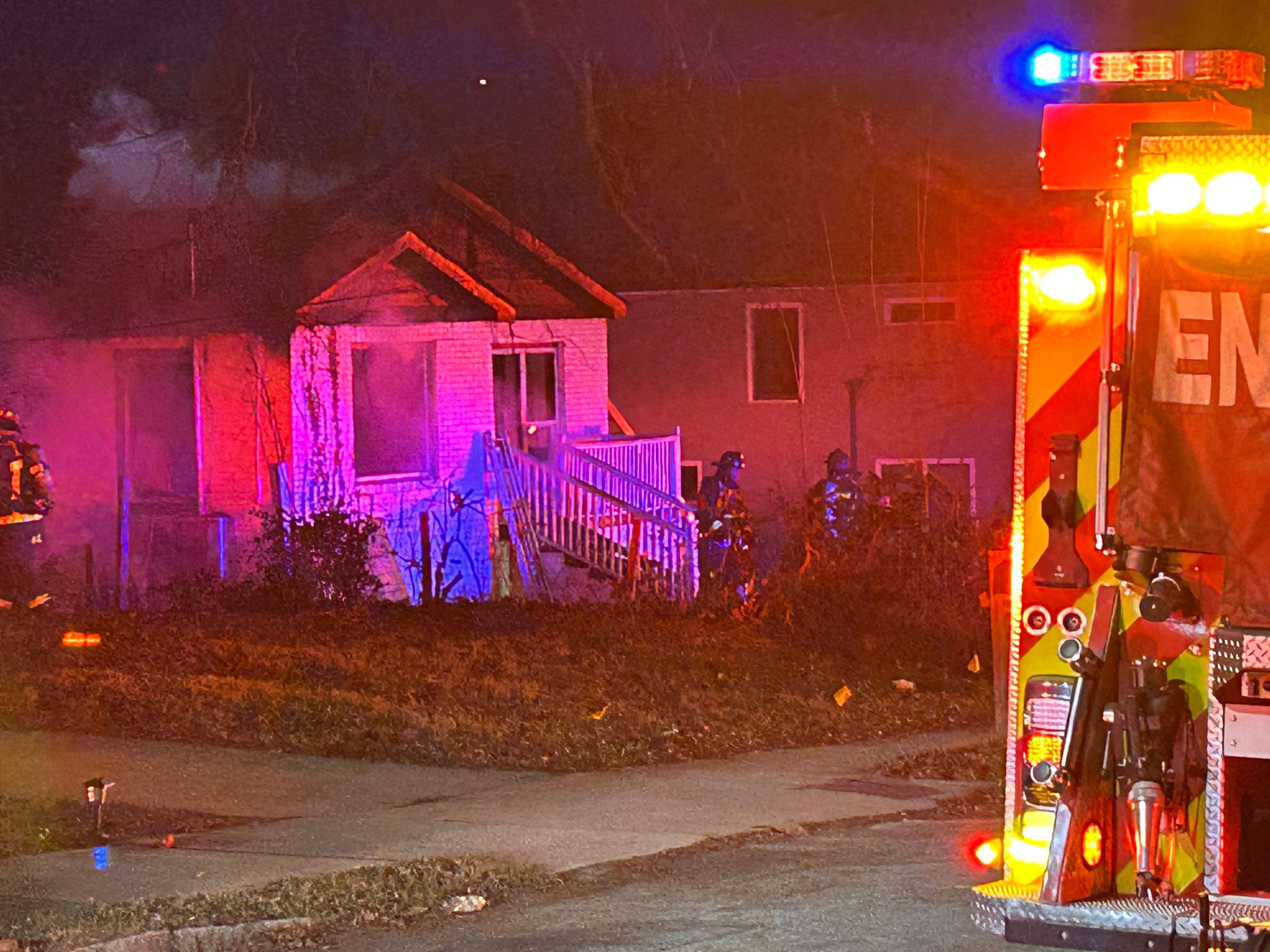 Crews battle house fire and bitter cold temperatures in southwest Atlanta
