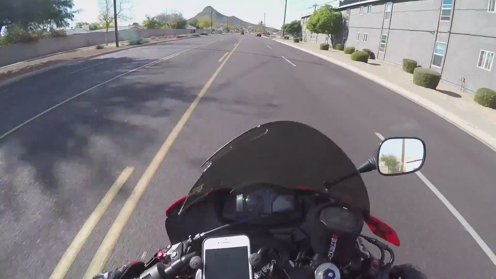 New mini motorcycle brings joy to excited owner