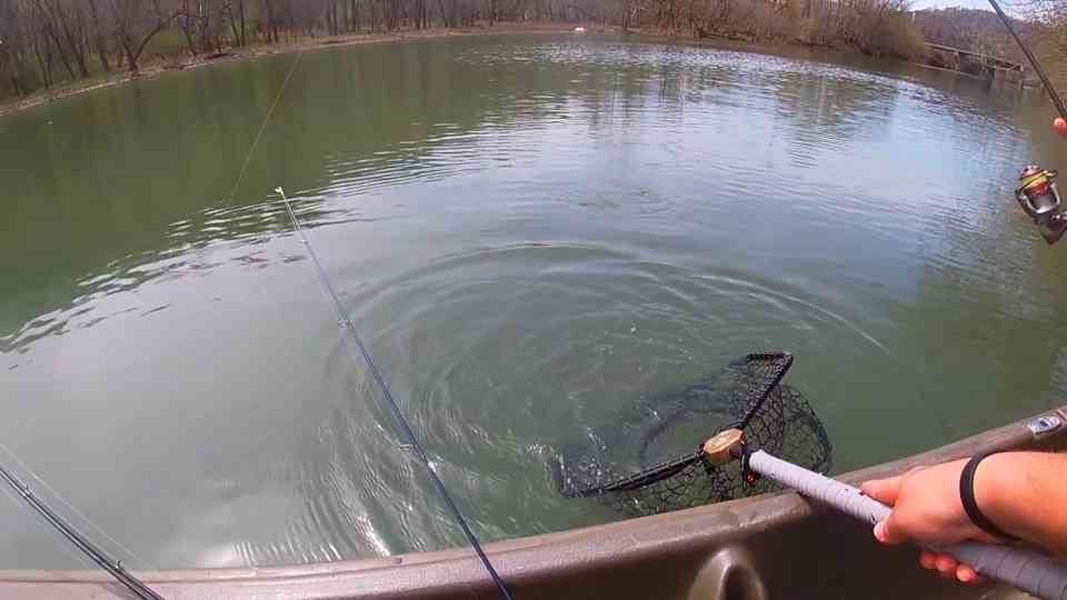 Giant slab crappie from the jon boat!