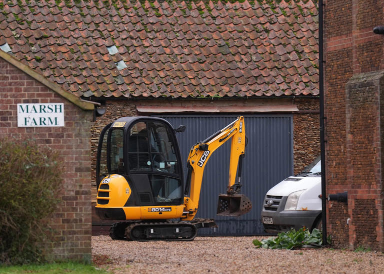 Work continues to prepare property where Andrew is reported to be moving