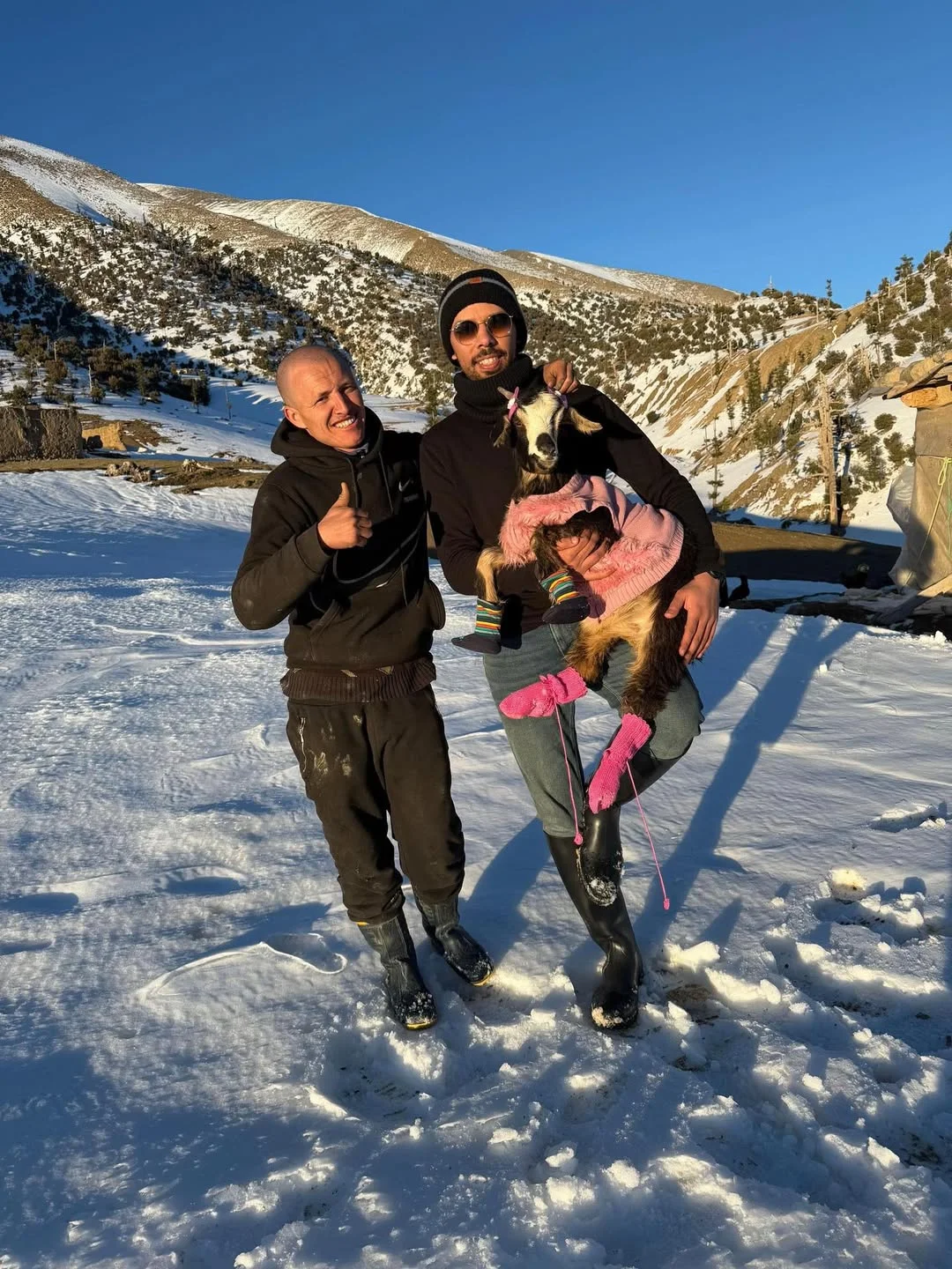 From the snowy Atlas Mountains, two influencers lost in translation go viral