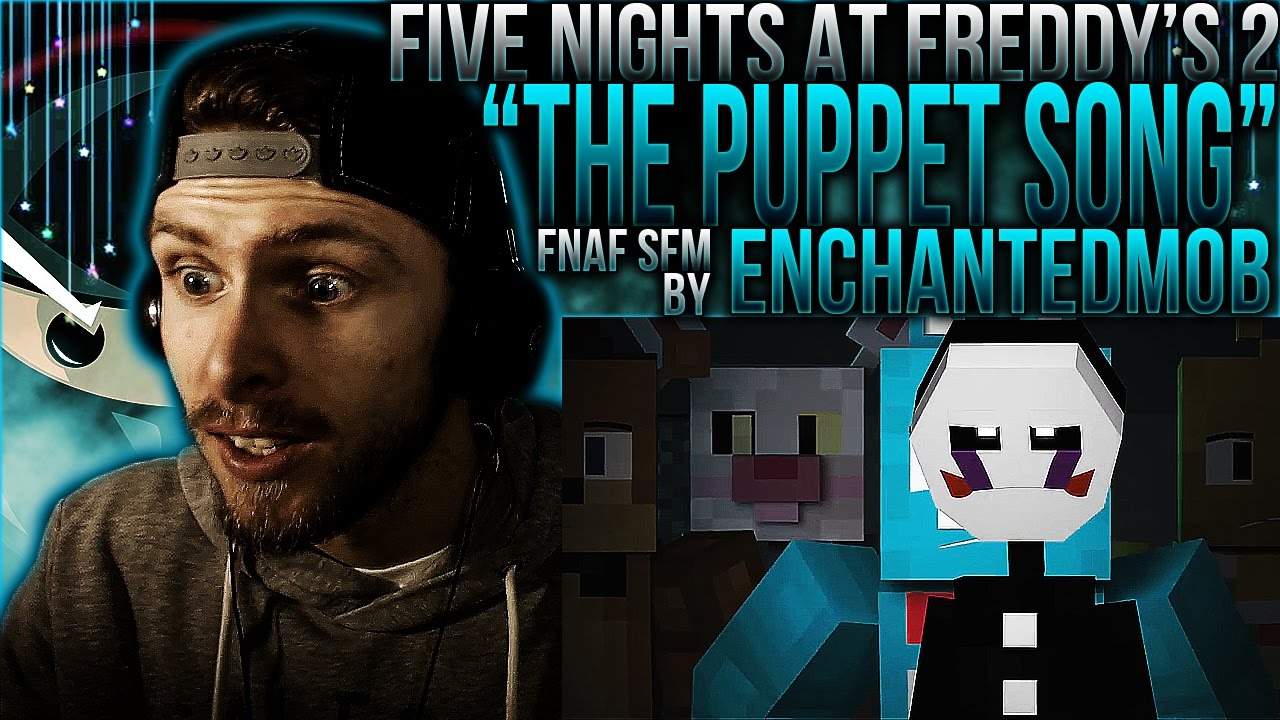 Vapor reacts #301 | FNAF 2 song The Puppet Song Minecraft animation by ...