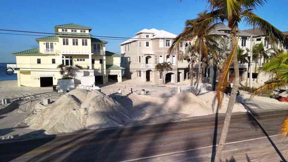 Hurricane Milton pushed the beach into the street