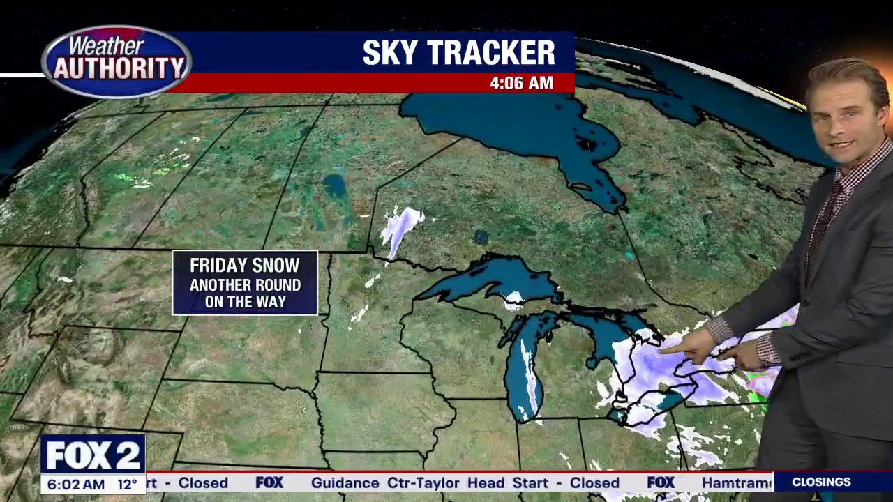 Snow winding down in metro Detroit