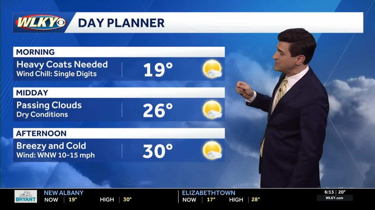 Cold Thursday, with light snow chances overnight