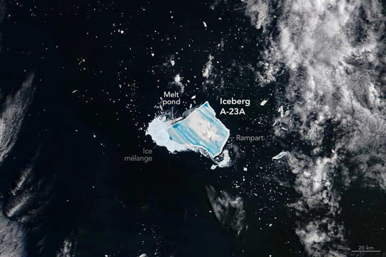 The world’s largest iceberg just turned bright blue: Scientists warn it ...