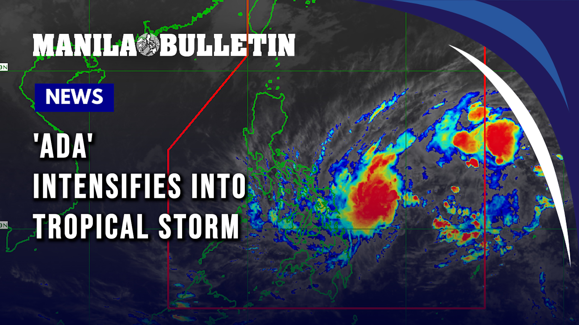 'Ada' intensifies into tropical storm; 13 areas under Signal No. 1