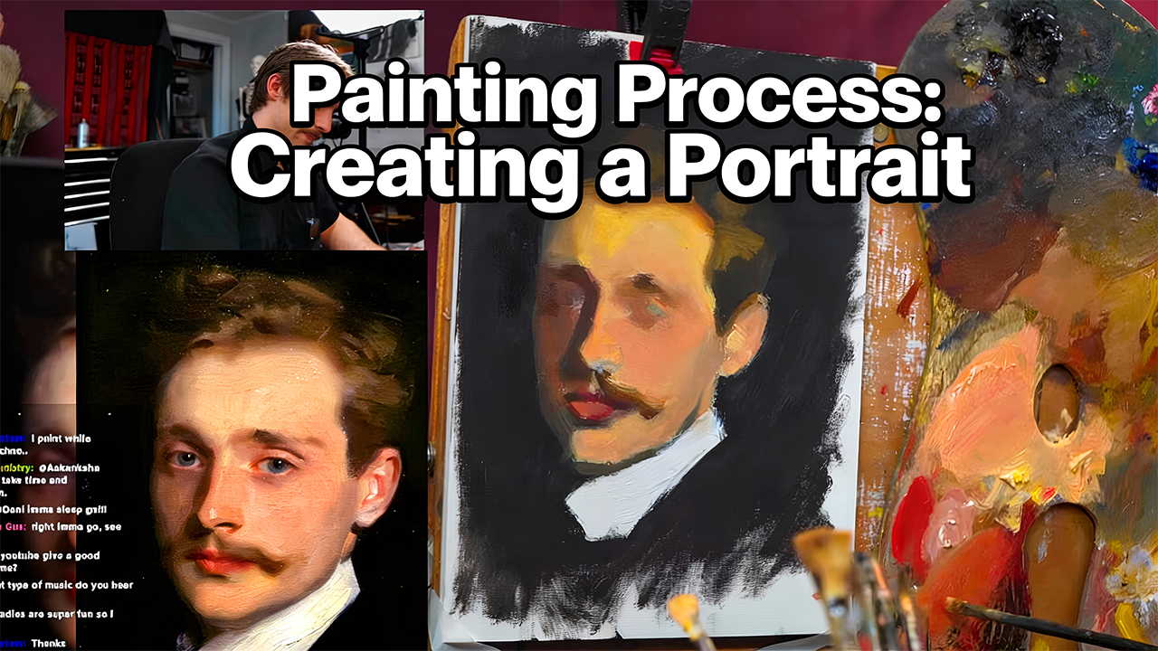 Painting a Sargent-inspired portrait with step-by-step process and art ...