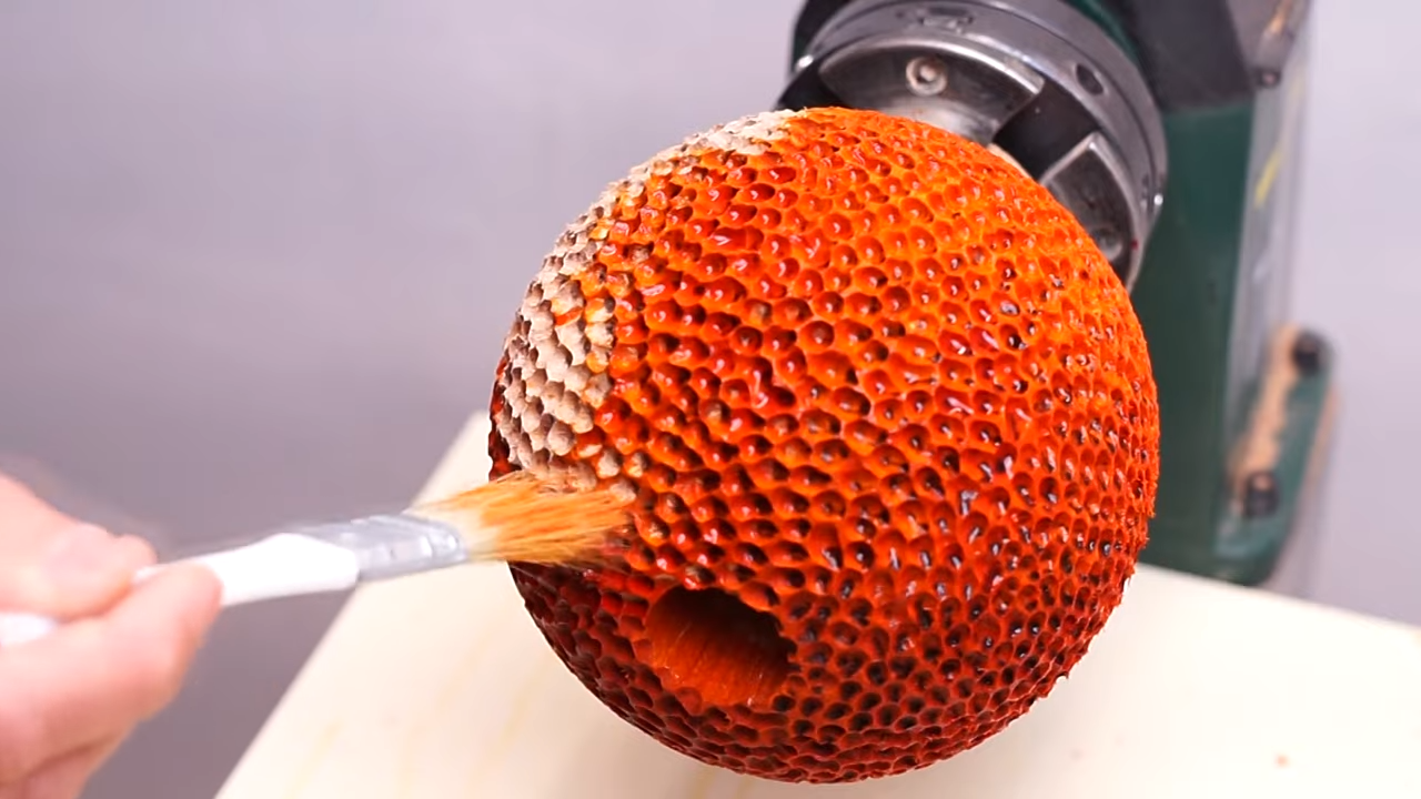 How this beech block turned into a 'fireball' on the lathe