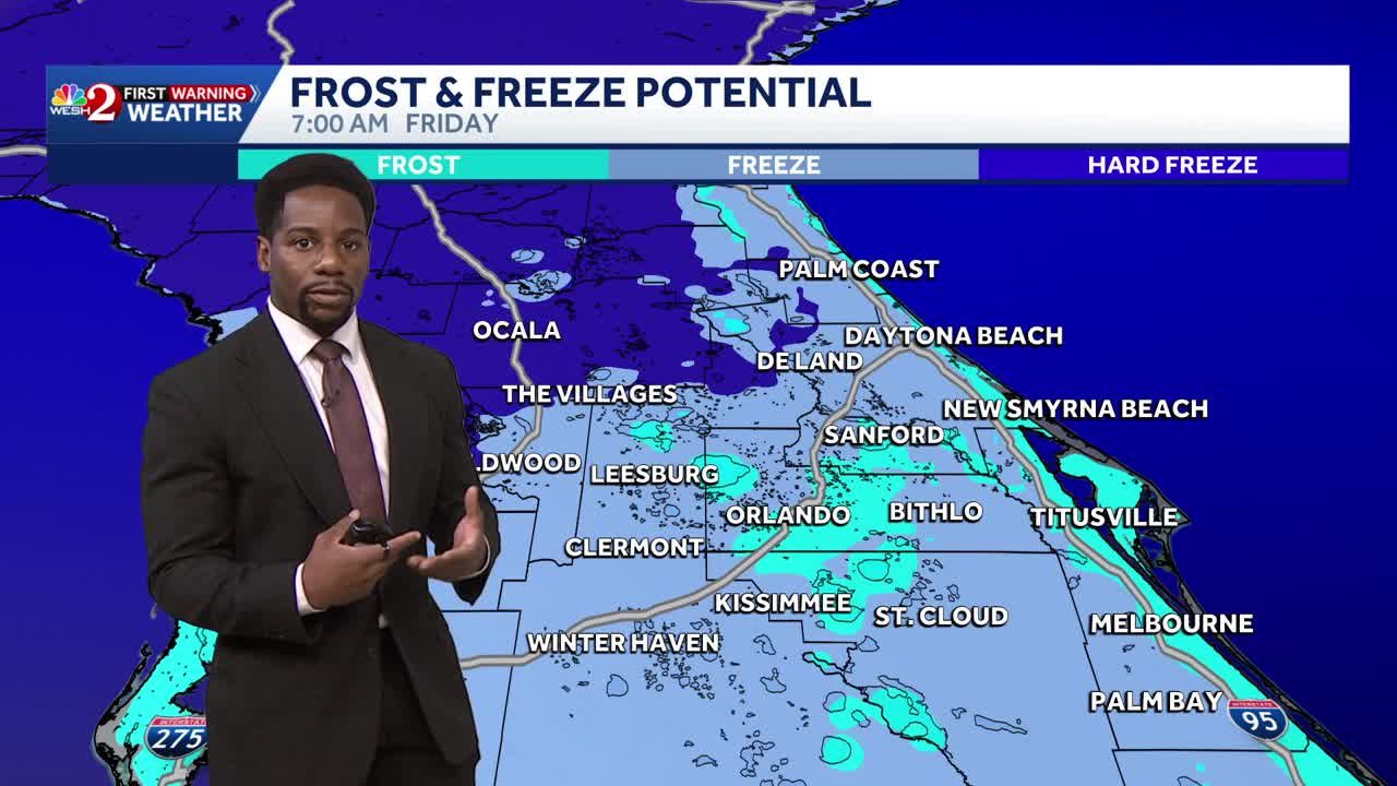 Impact weather - strong morning showers followed by a freeze warning ...