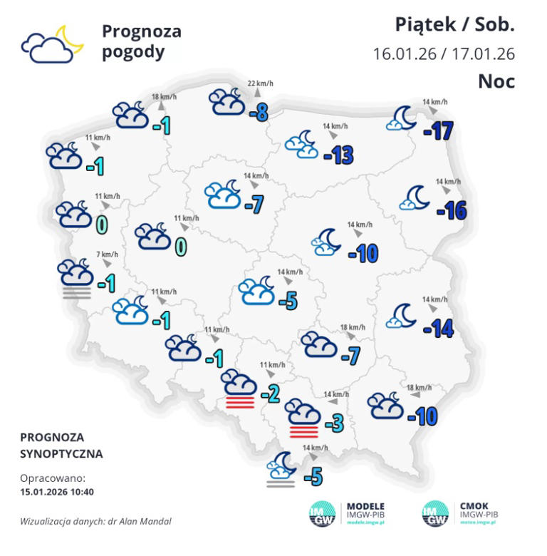 Zima w Polsce 2026. Tu w weekend będzie najzimniej, a tu najcieplej