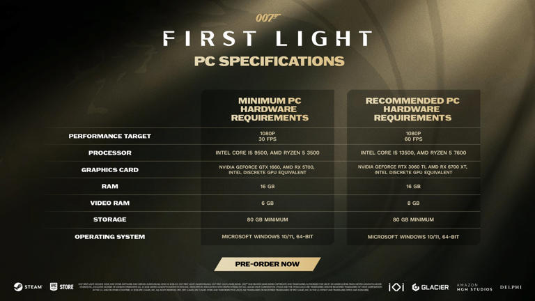 IO Interactive revises (and reduces) 007 First Light PC system specs ...