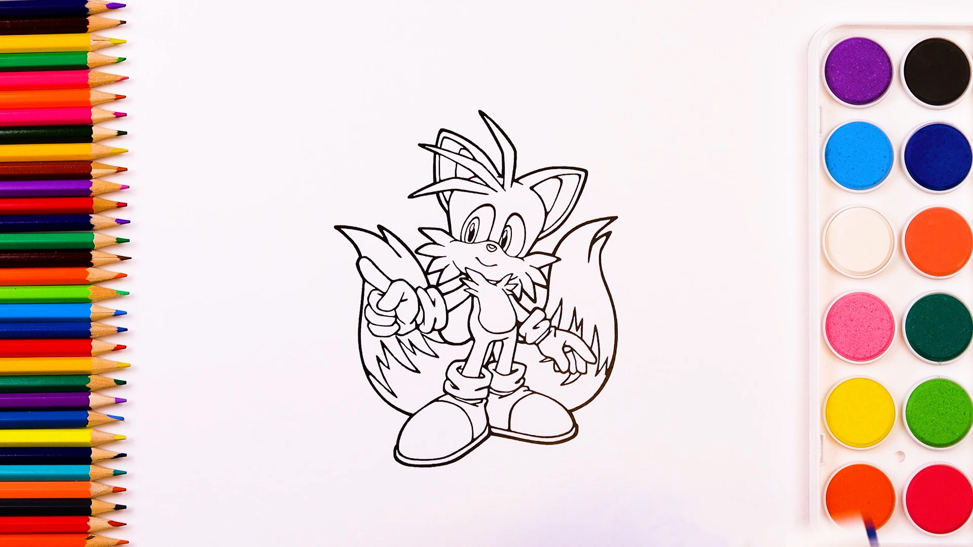 Cool Super Sonic drawing for kids