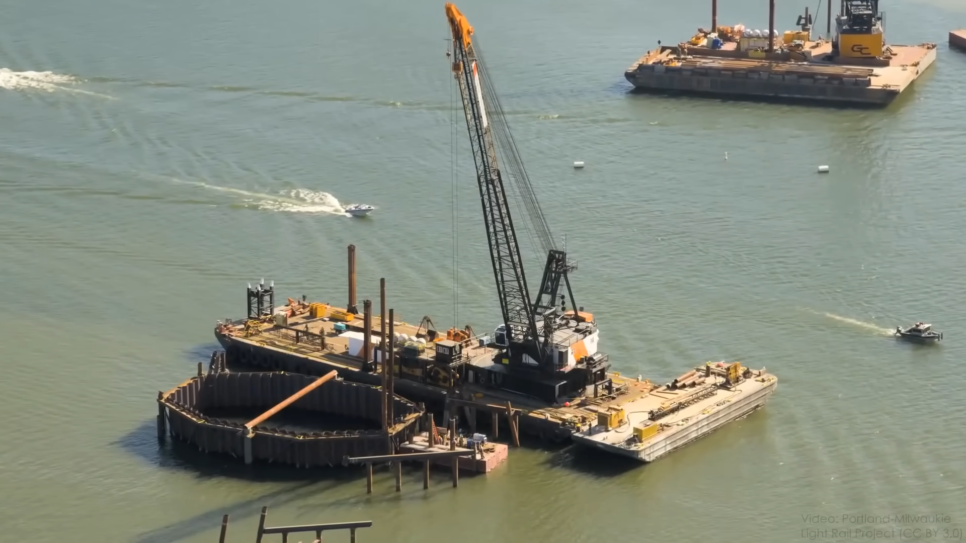 They dug a hole underwater - then pumped the water out