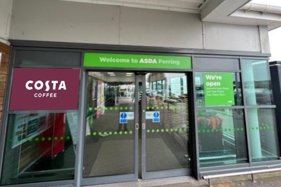 Costa Coffee seeks signs permission after opening at Asda in Ferring