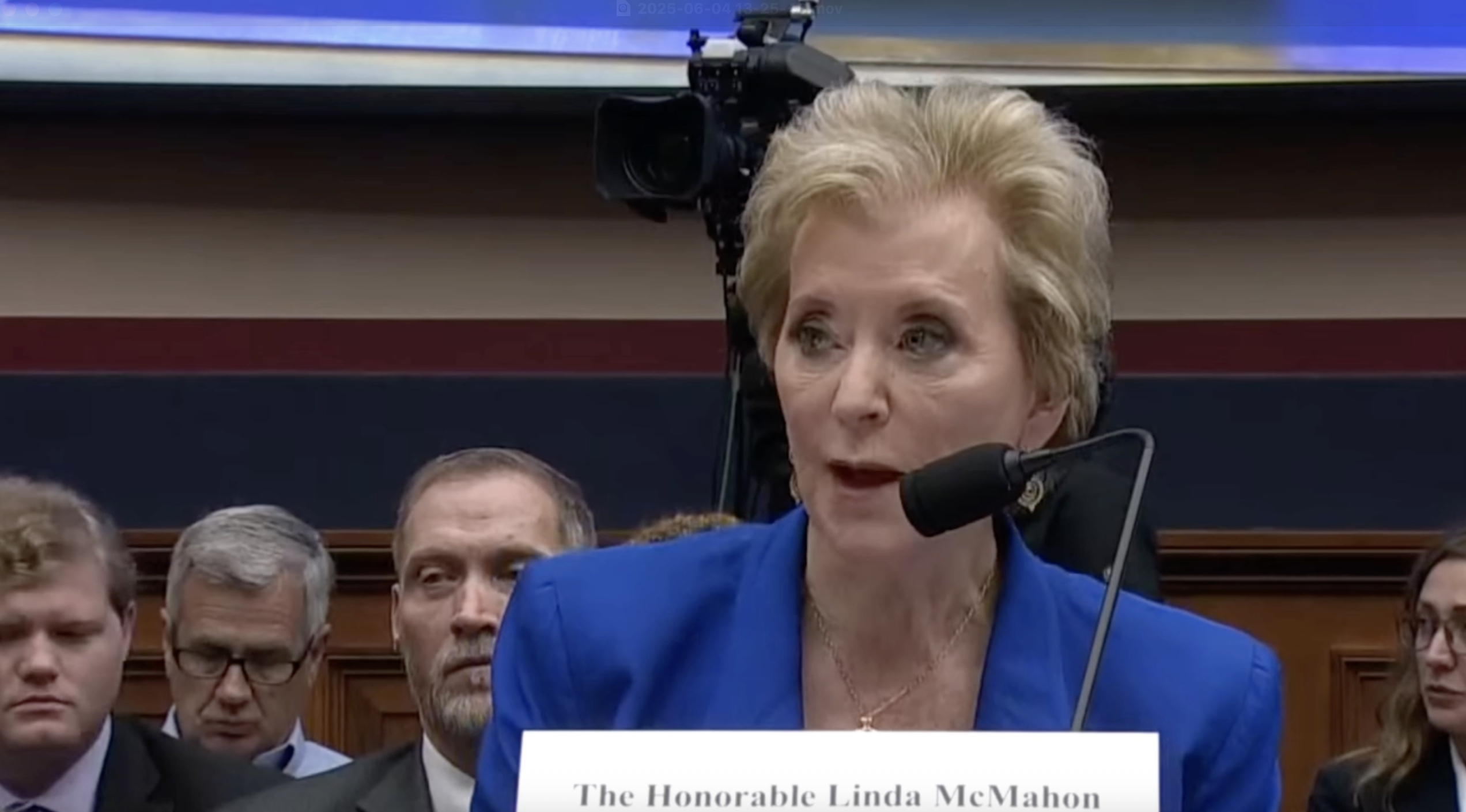 'That's why we have the program': Linda McMahon barks at congressman ...