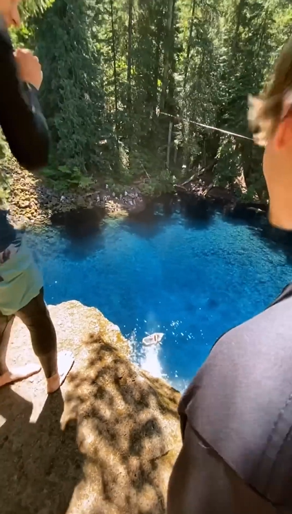 He threw the camera on my head – scary cliff jumping fail