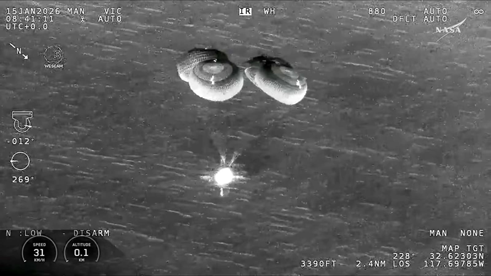 Japan astronaut Yui, 3 others return to Earth after ISS mission cut short