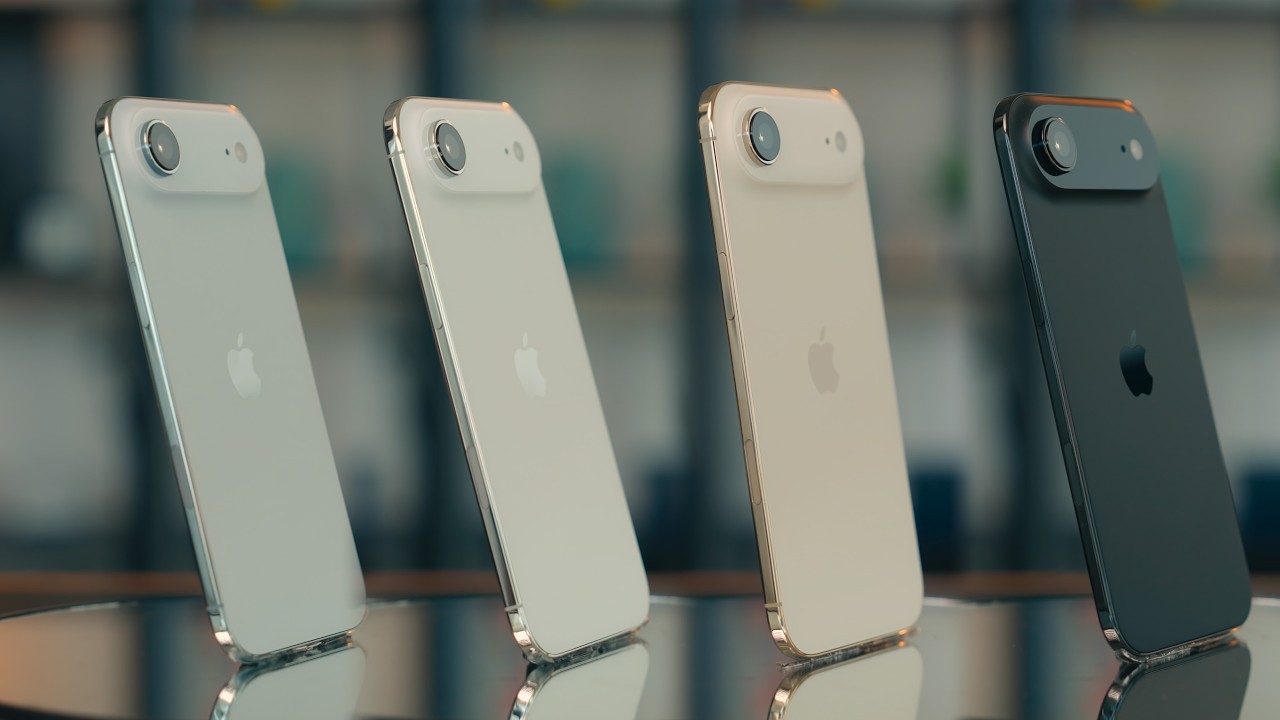 iPhone Air in all colors sky blue, cloud white, gold & space black!