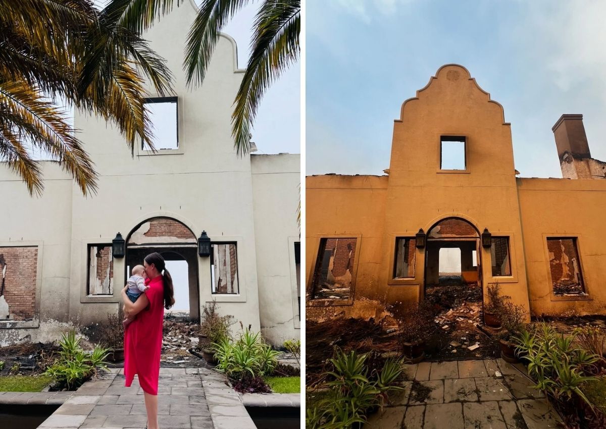 TV star’s Franschhoek family farm burns down in wildfire