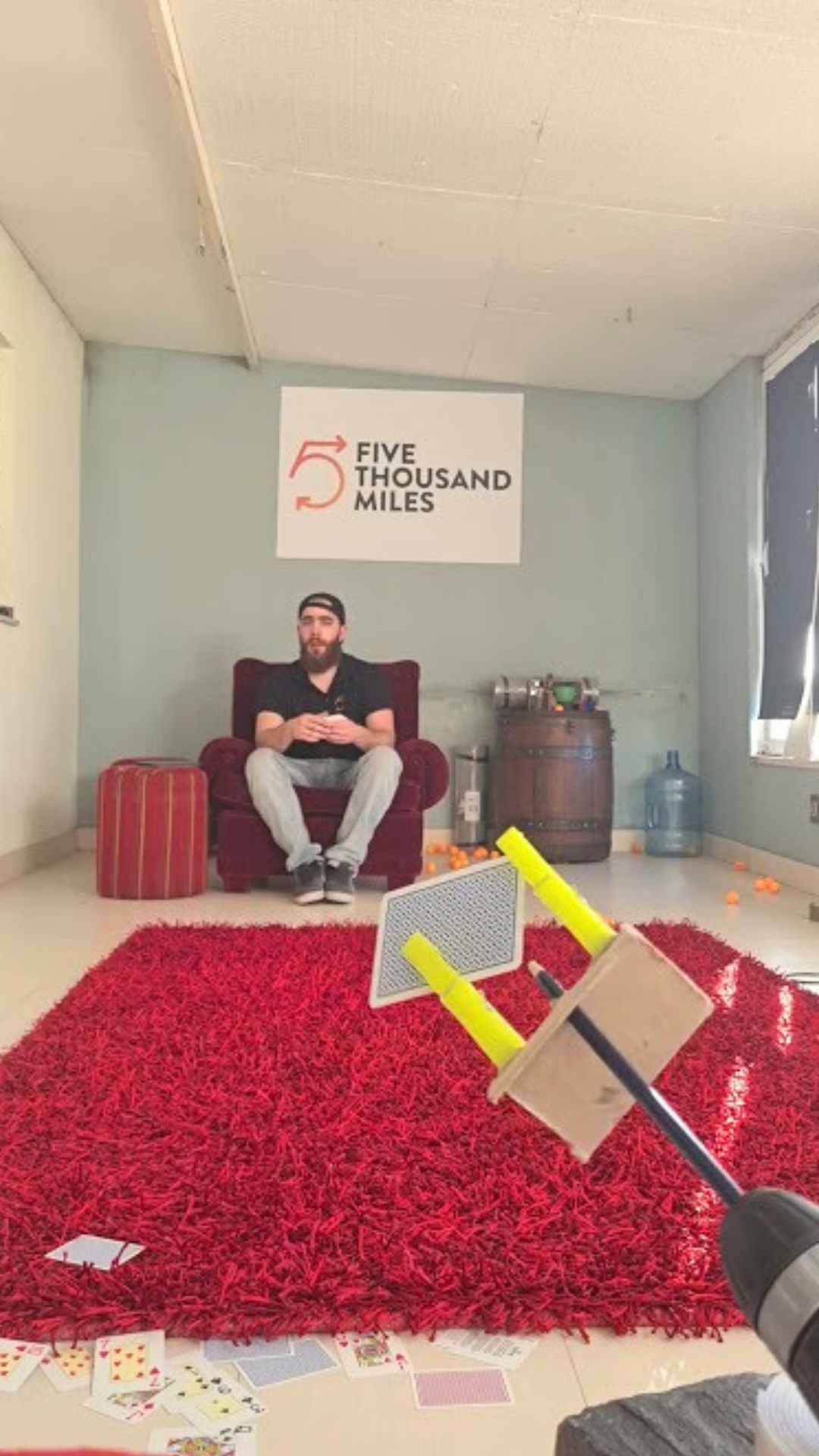 Double catch rotating clothespin trickshot