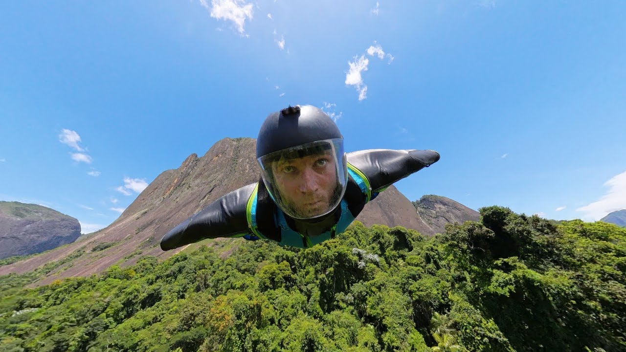 Cabrito tree line wingsuit BASE jump | Immersive 360 VR