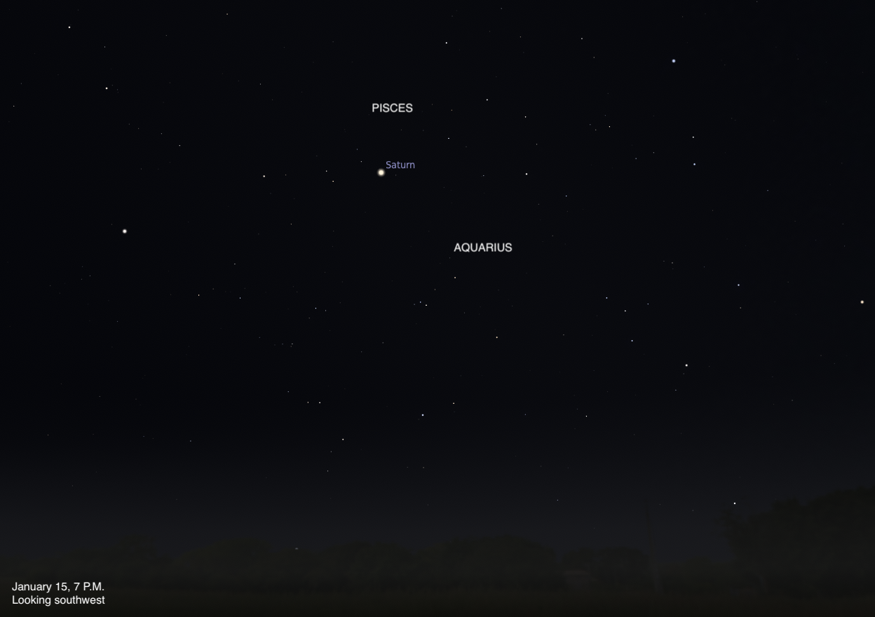 The sky today on Thursday, January 15: Saturn moves into Pisces