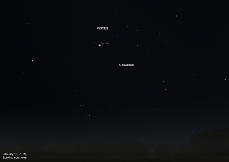 The sky today on Thursday, January 15: Saturn moves into Pisces