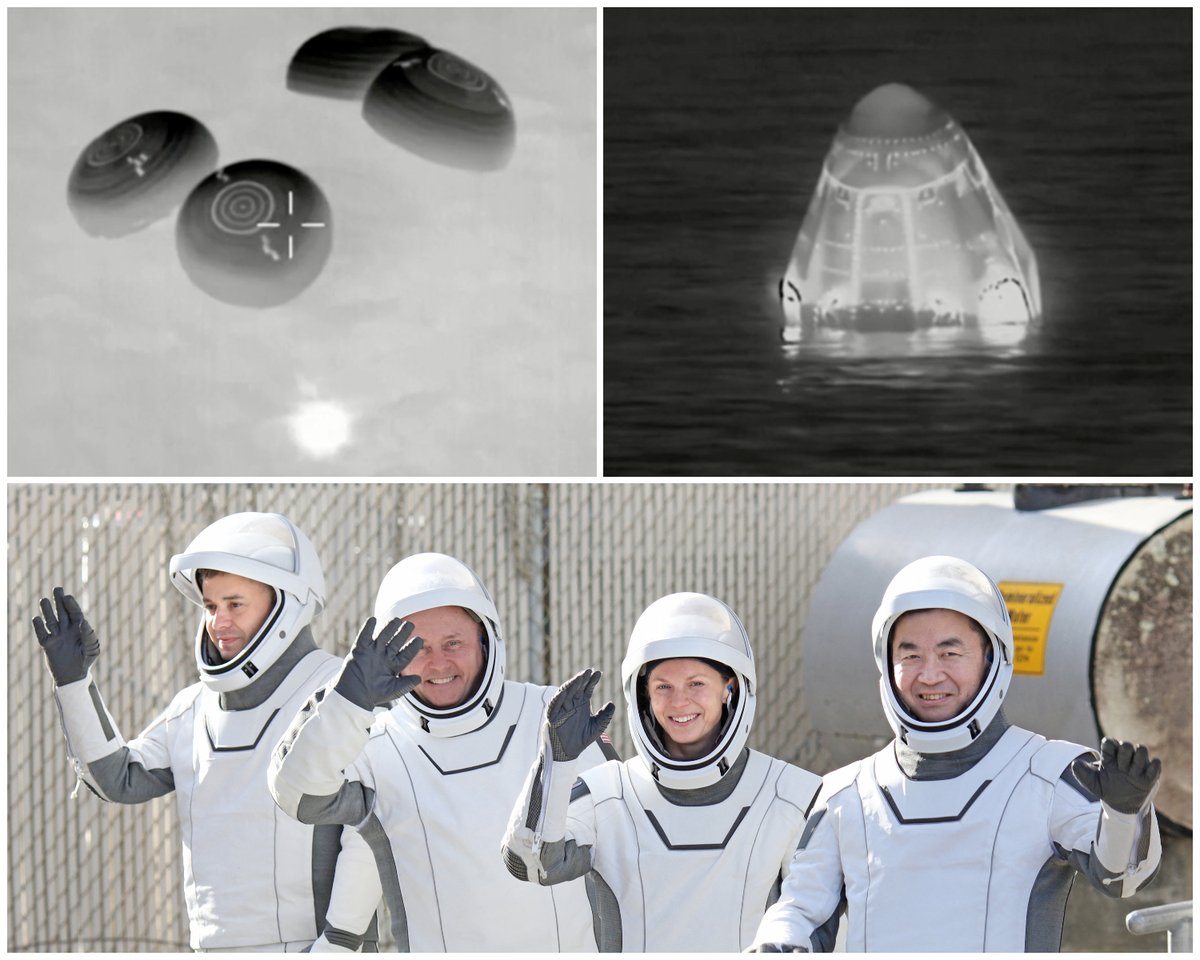 Astronauts land in SpaceX shuttle after evacuation from space station