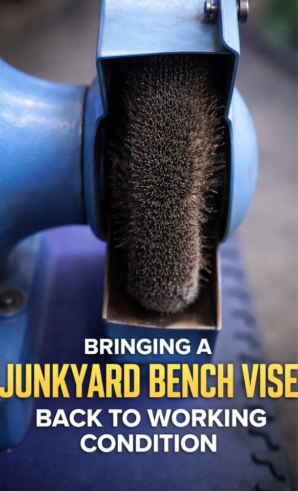 Bringing a junkyard bench vise back to working condition