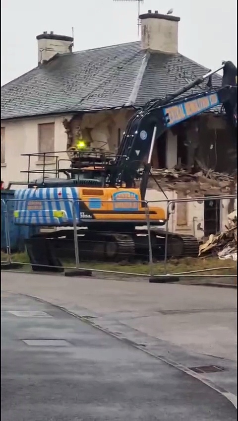 House demolition in Dingwall