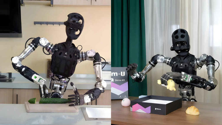 Adam U Ultra robot: Humanoid learning to use tools at record speed