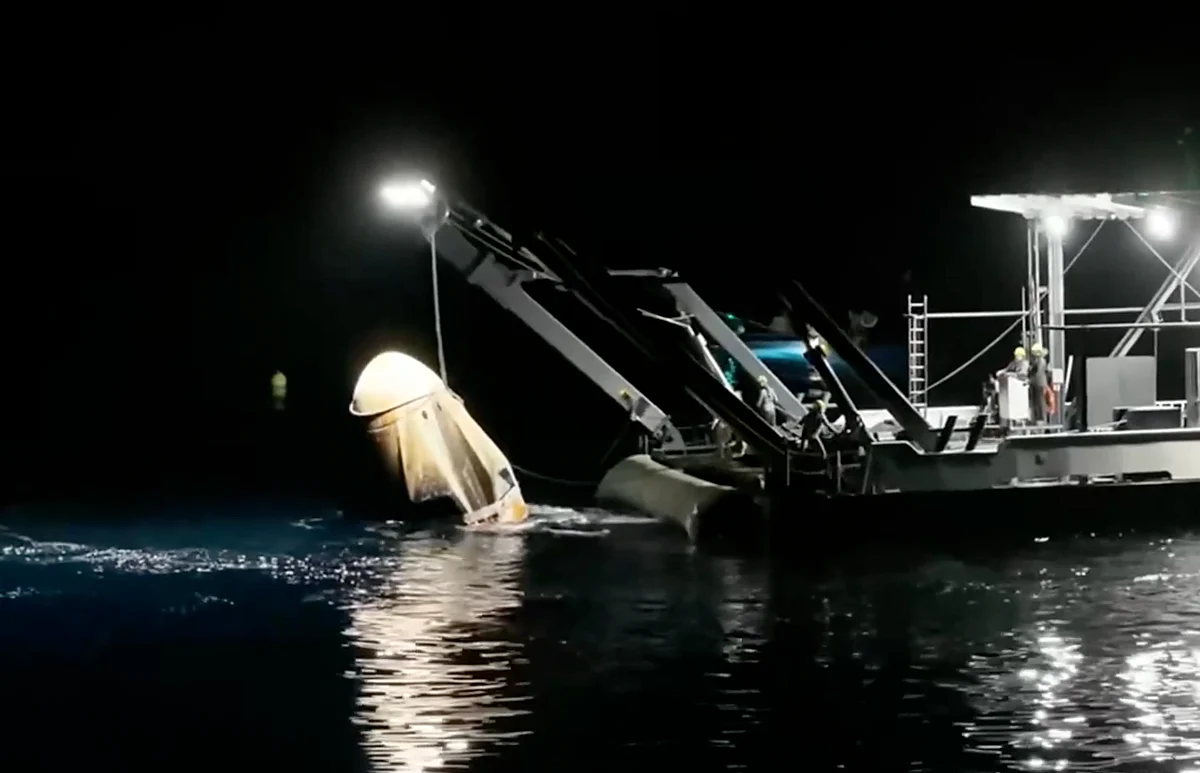 NASA astronauts splash down on Earth after first-ever medical ...