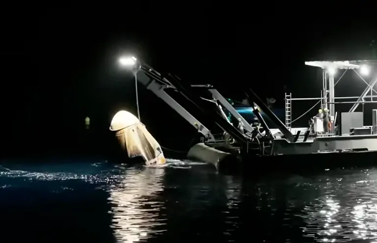 NASA astronauts splash down on Earth after first-ever medical ...