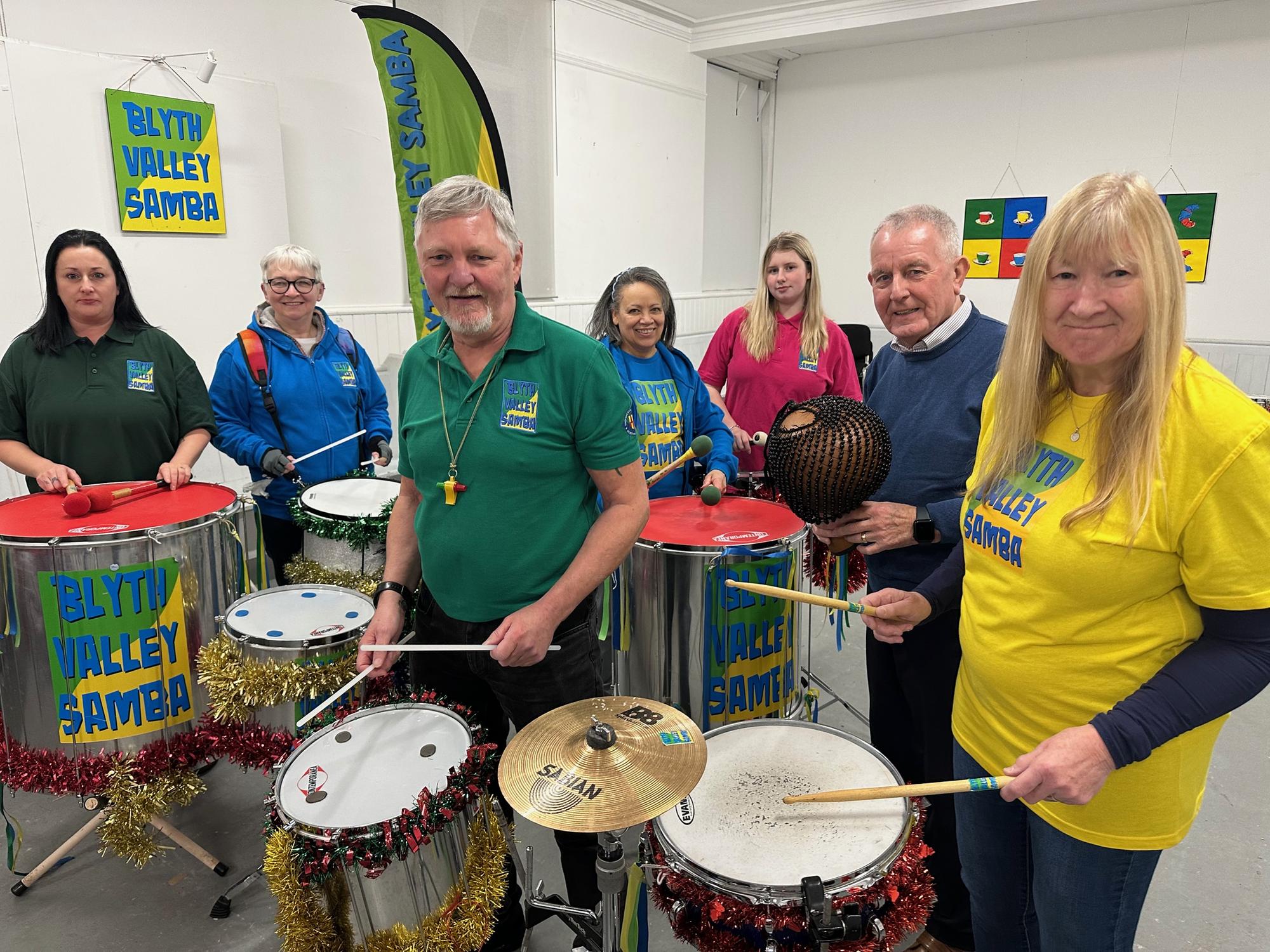 Northumberland Freemasons donate £1,060 to Blyth Valley Samba for ...