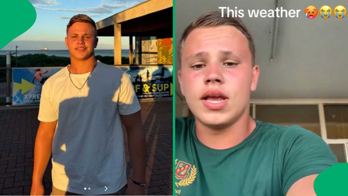The accent changed his look: Extreme Durban heat turns man red and ...